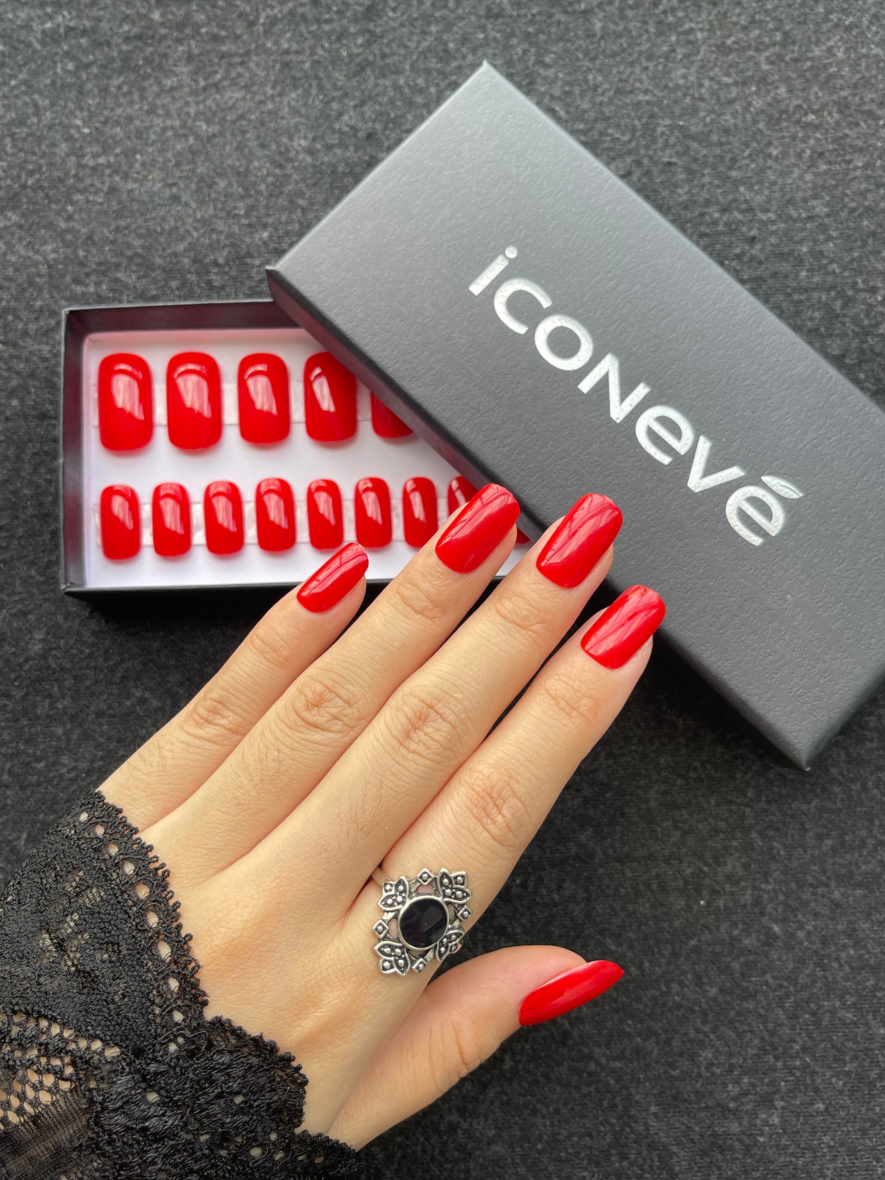Lipstick Medium Red - Glossy Square – ICONEVE